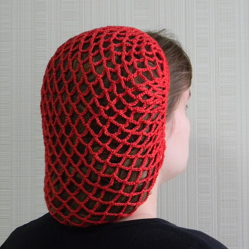 Customizable Crochet Hair Snood/hair Net - Etsy