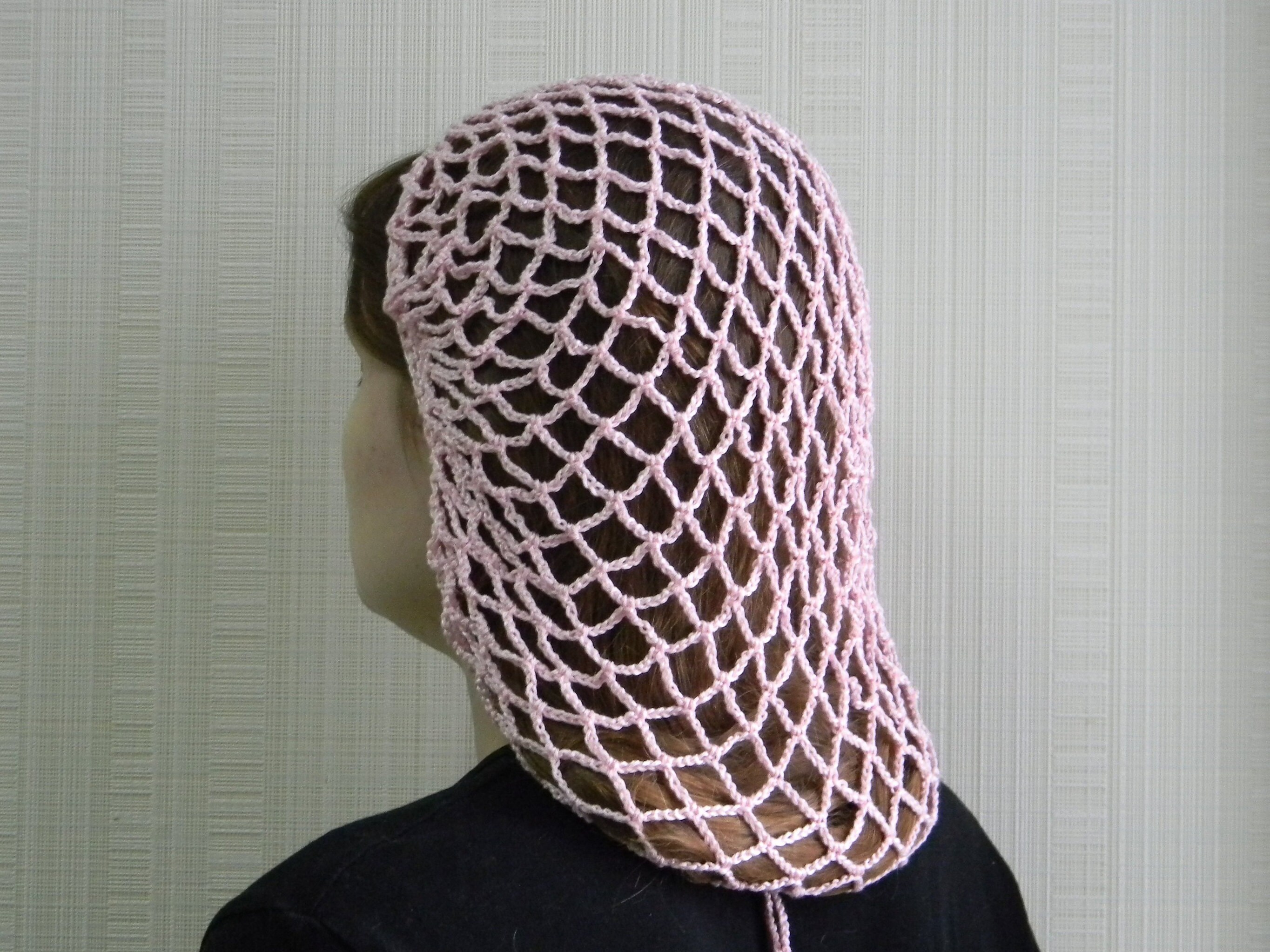 Hair Snood for Women Light Pink Head Covers Crochet Hair Net - Etsy