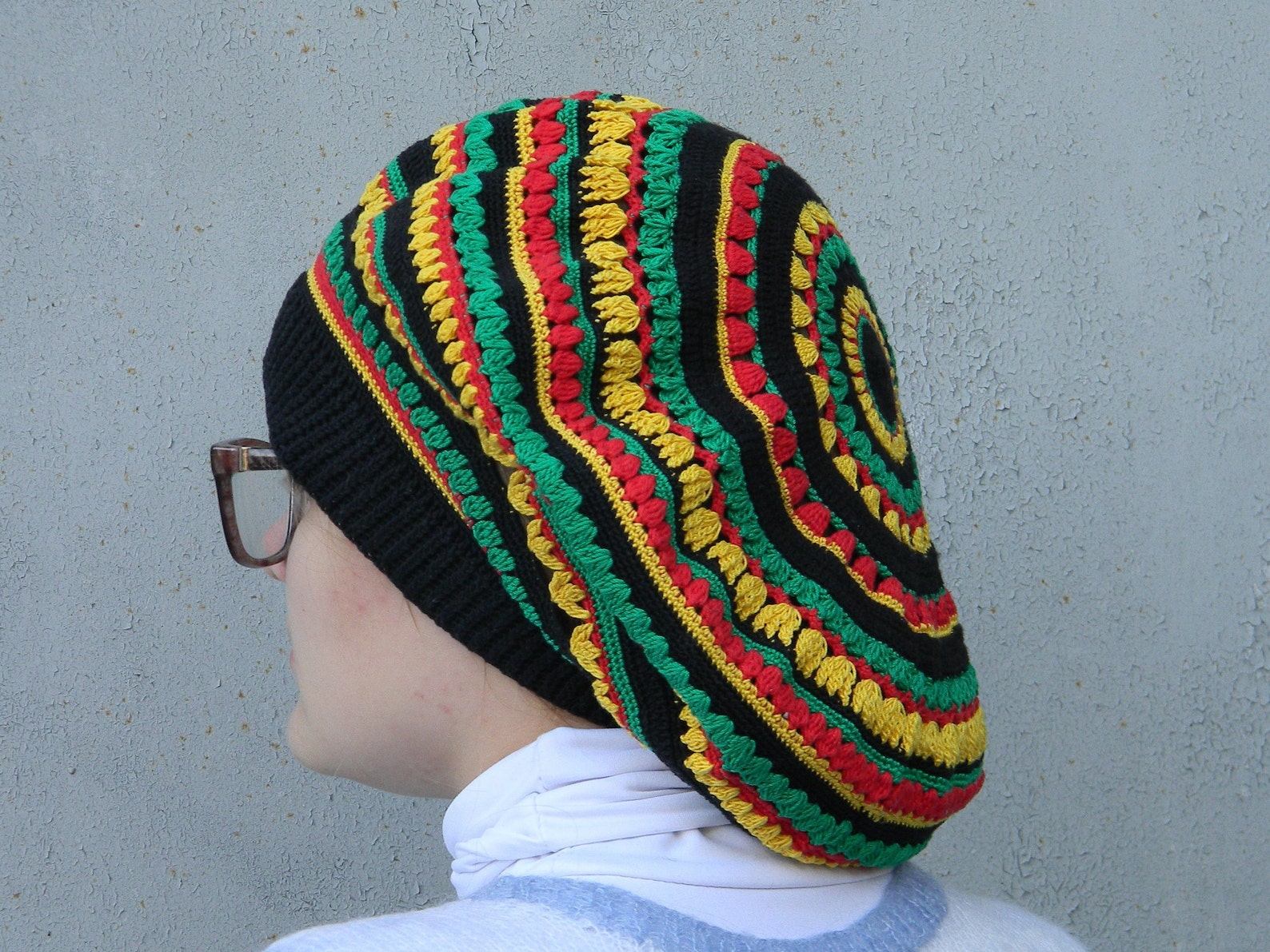 Unisex Rasta Reggae hat Jamaican Slouchy hat Festival rasta | Etsy