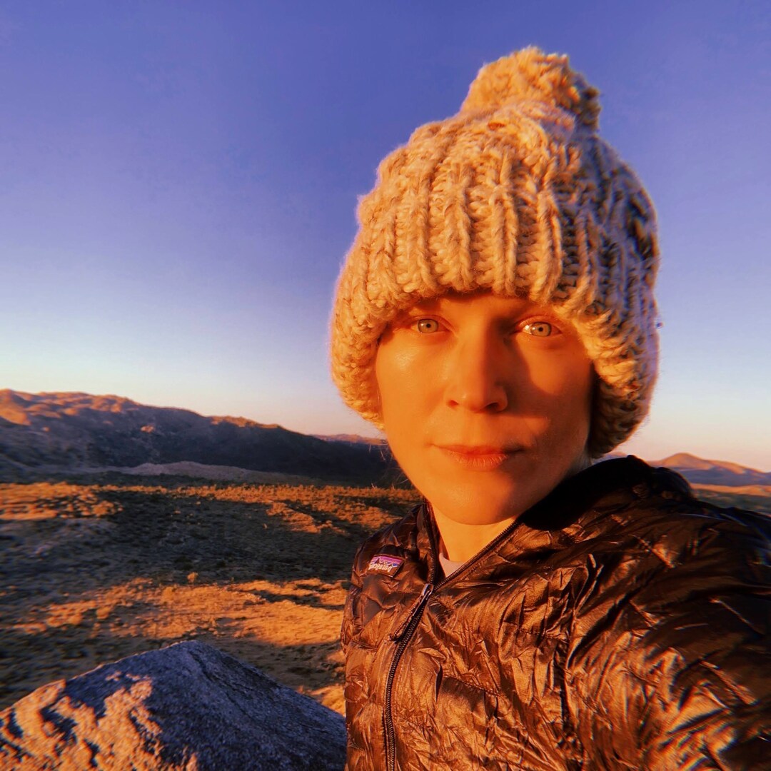 Chunky Fuzzy Wool-blend Cable Rib Cuffed Pom-pom Beanie Oatmeal - Etsy