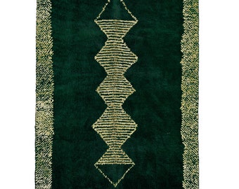Green Beni Ourain Rug Modern Moroccan Rug Custom GR-14_GR-10 | Etsy