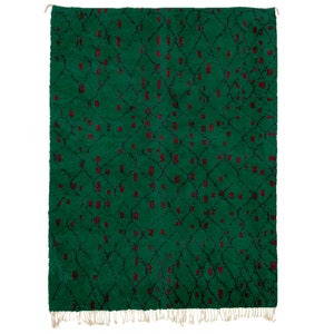 Green Beni Ourain Rug Modern Moroccan Rug Custom - Etsy