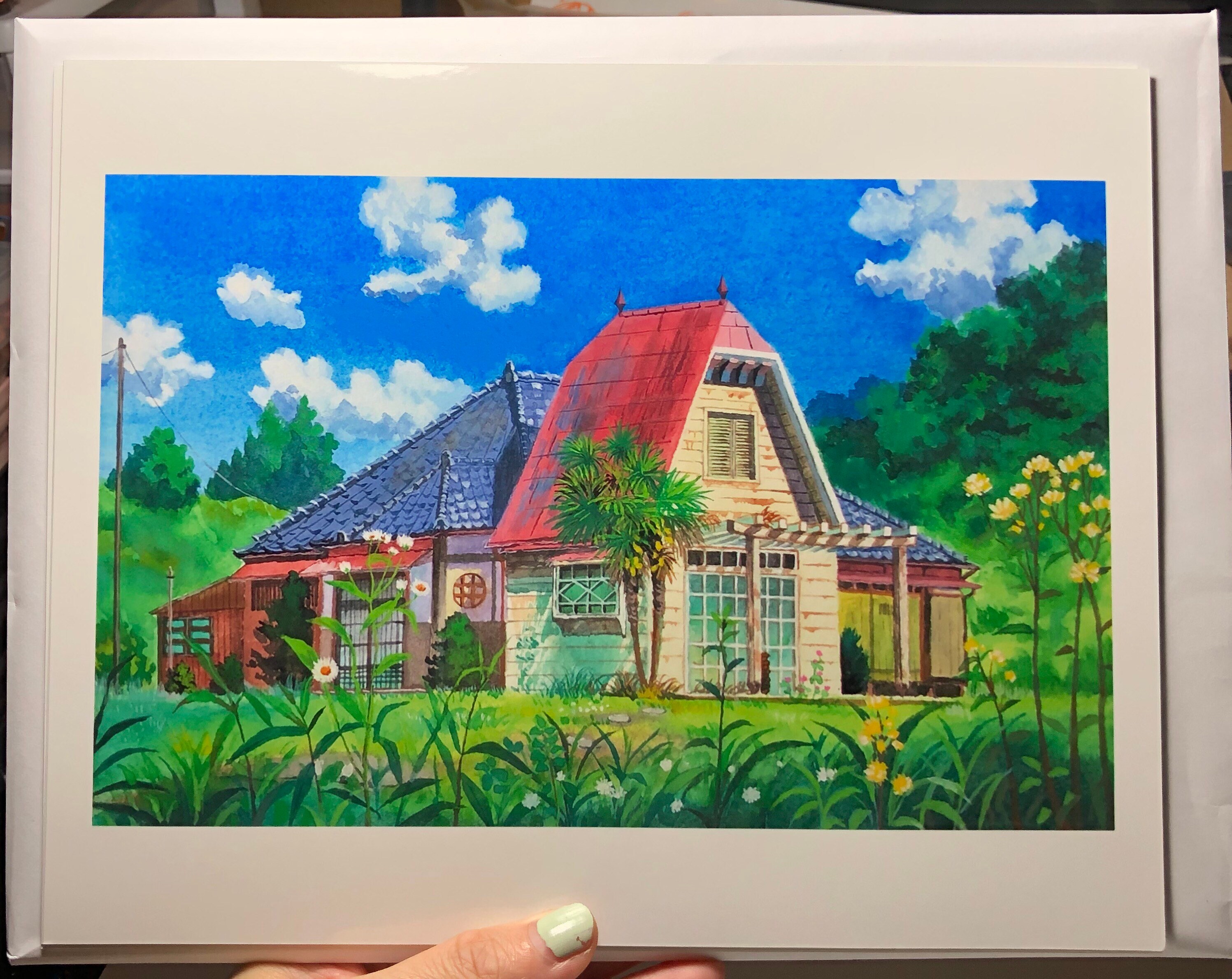 Art & Collectibles Prints Ghibli Background Glossy Print KiKi's Home ...
