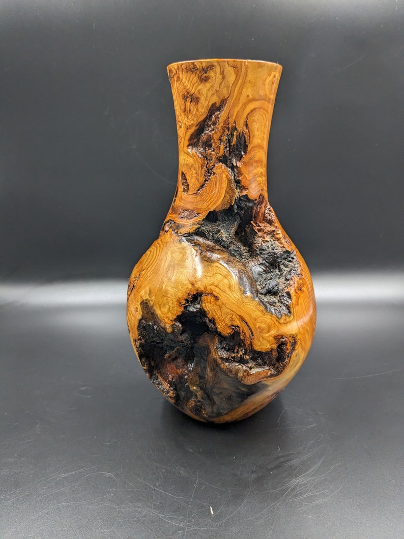1993 Jerry Wedekin Aspen Turned Wood Vase Signed - Etsy