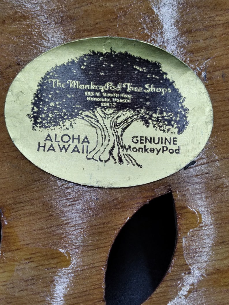 Tiki Hand Carved Wood Aloha Hawaii Monkey Pod Mask - Etsy