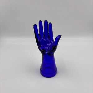 Vintage Cobalt Blue Glass Hand Jewelry Ring Bracelet Display - Etsy