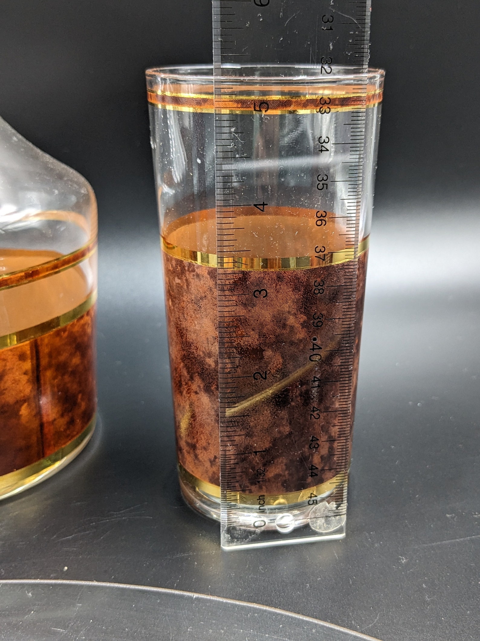 Vintage Culver Tortoise (4) Highball Decanter Set - Etsy