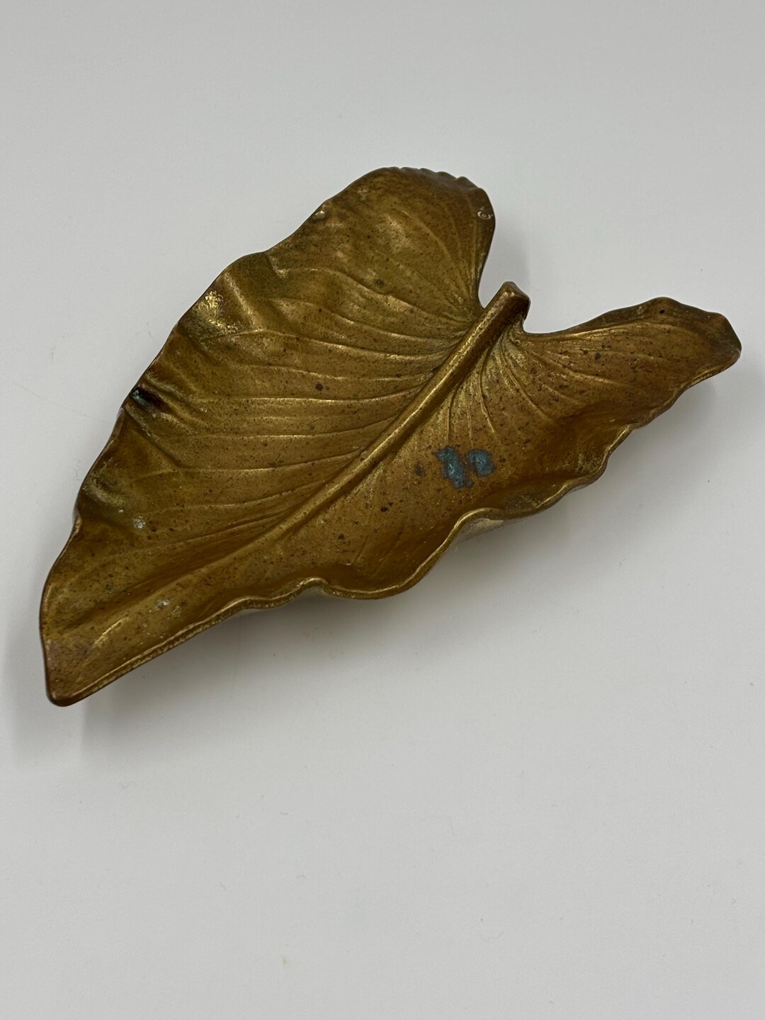 1948 Brass Calla Lily Leaf Tray Trinket Dish Virginia Metalcrafters ...