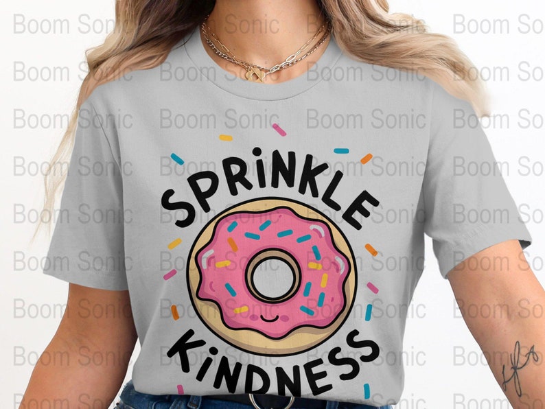 Sprinkle Kindness Printable Art, Cute Donut Wall Decor, Motivational ...