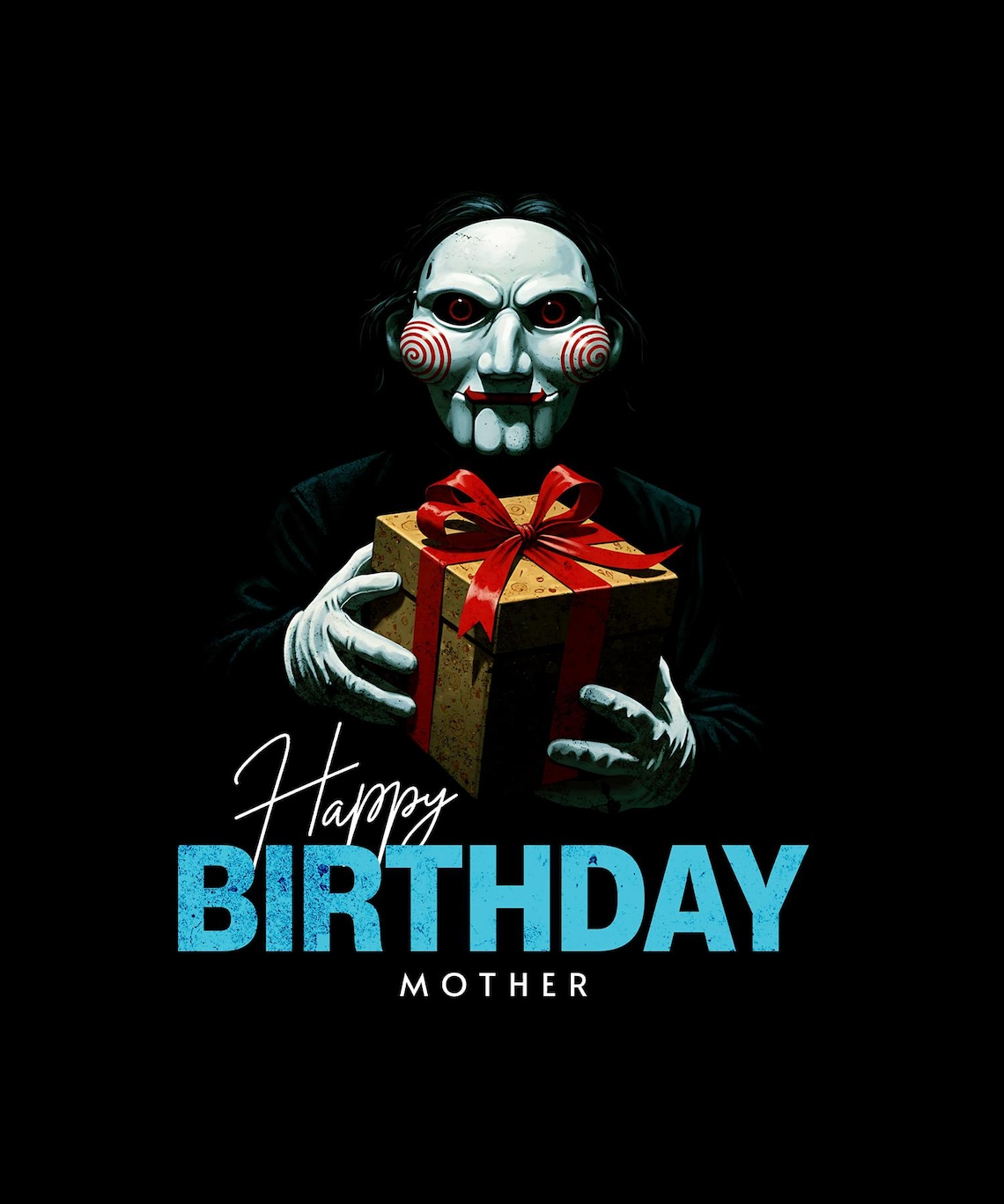 SAW Horror Happy Birthday Mother PNG - Jigsaw Birthday Design - Scary ...