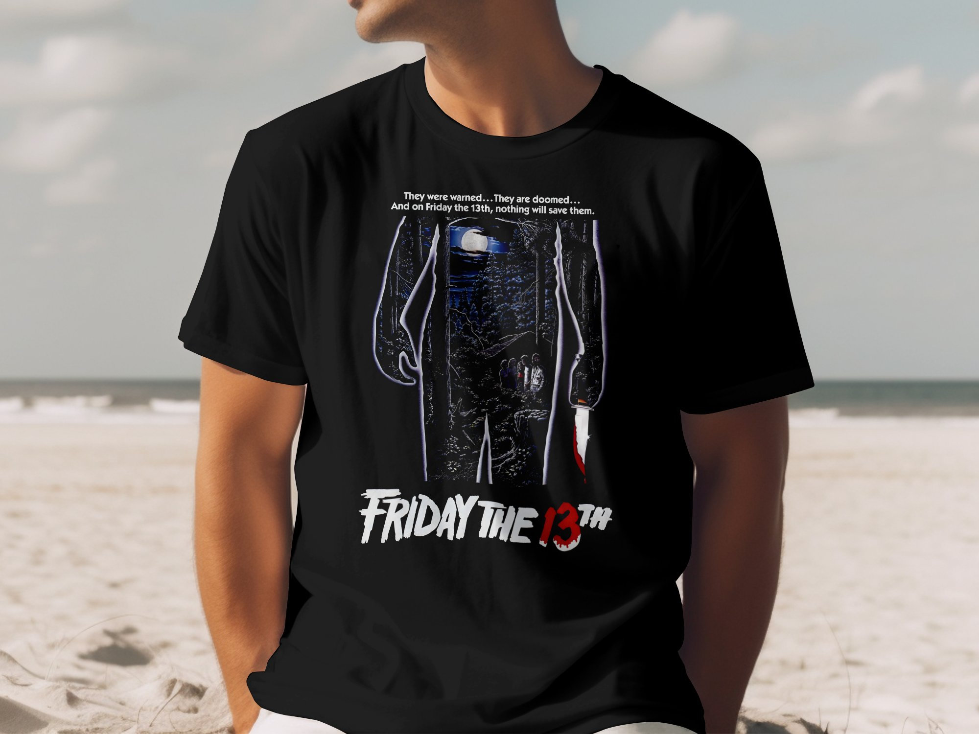 Friday the 13th T-shirt PNG, Friday the 13th Shirt, Horror Movie Shirt ...