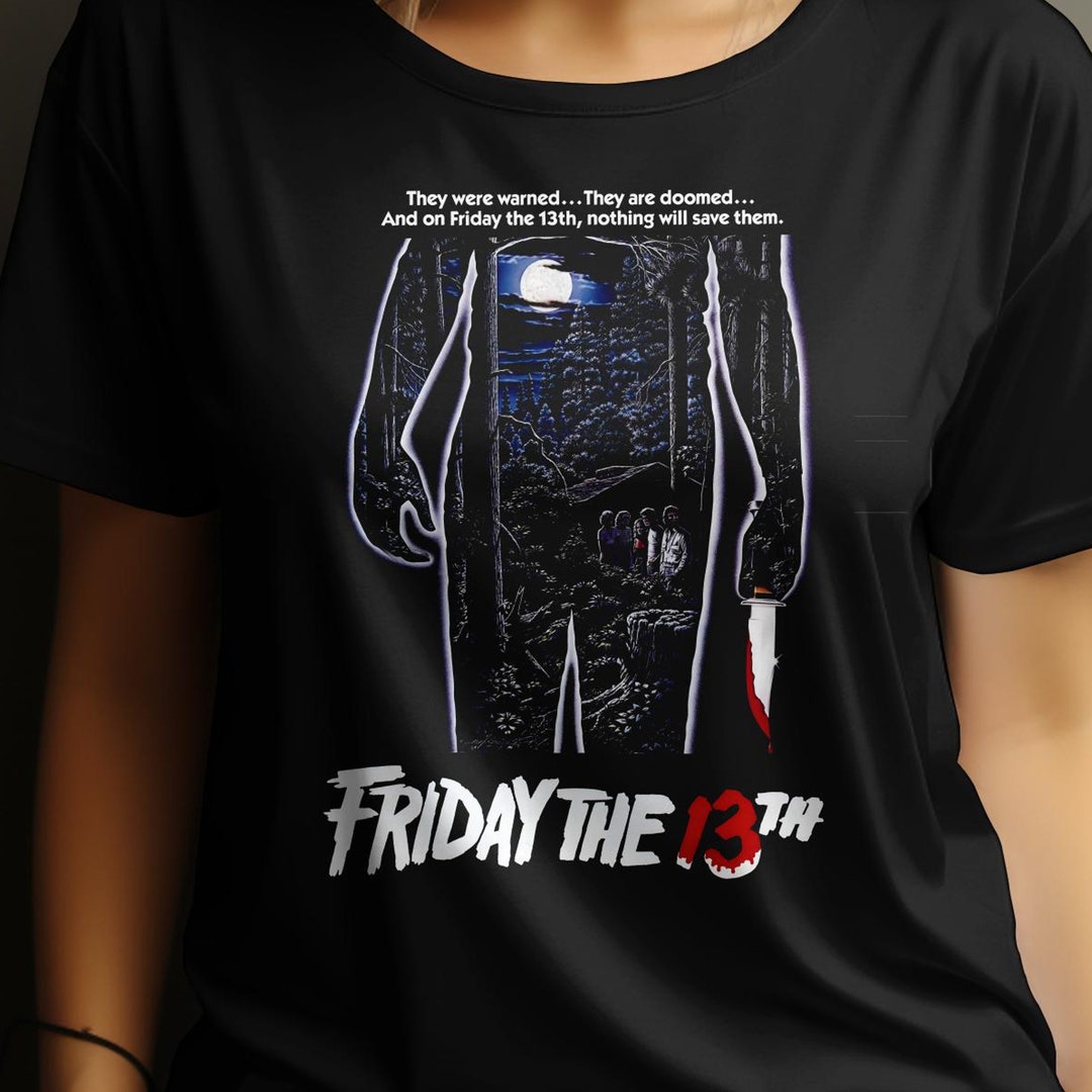 Friday the 13th T-shirt PNG, Friday the 13th Shirt, Horror Movie Shirt ...