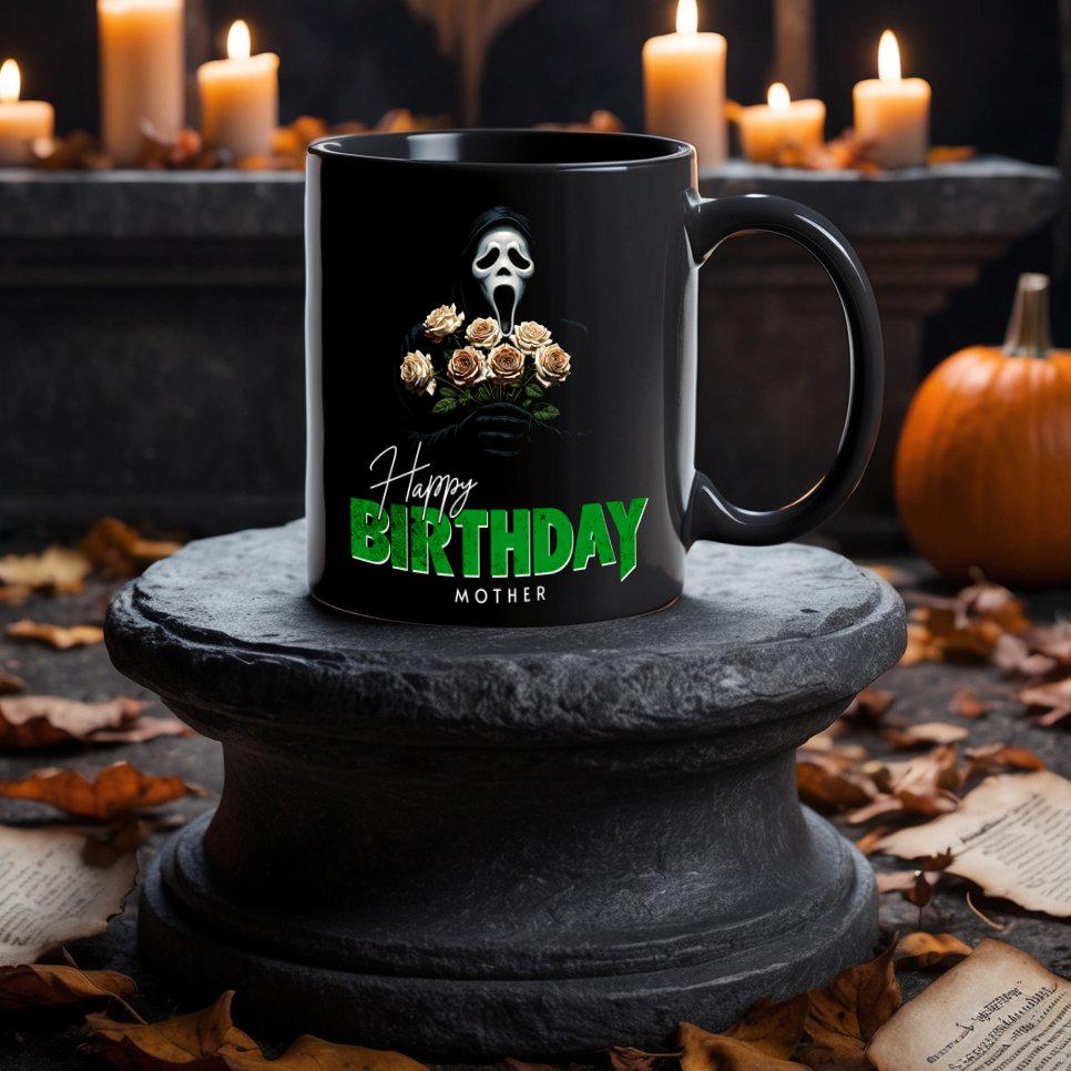 Ghostface Happy Birthdays Mother PNG - Scream Birthday PNG - Ghostface ...