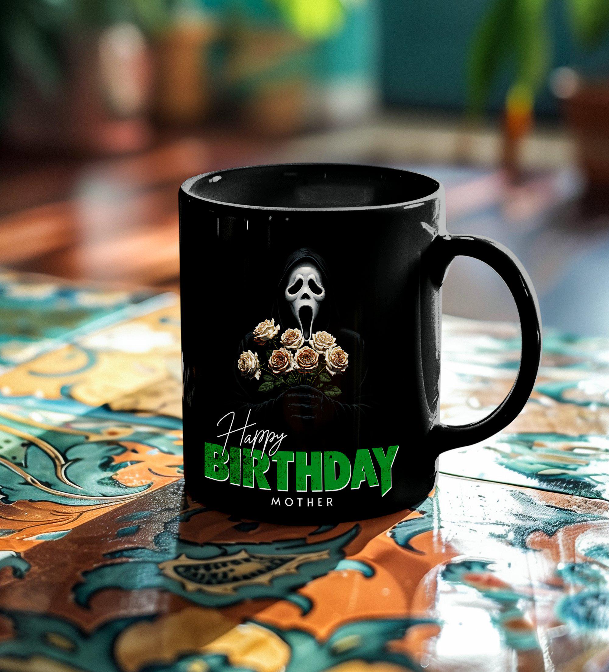 Ghostface Happy Birthdays Mother PNG - Scream Birthday PNG - Ghostface ...