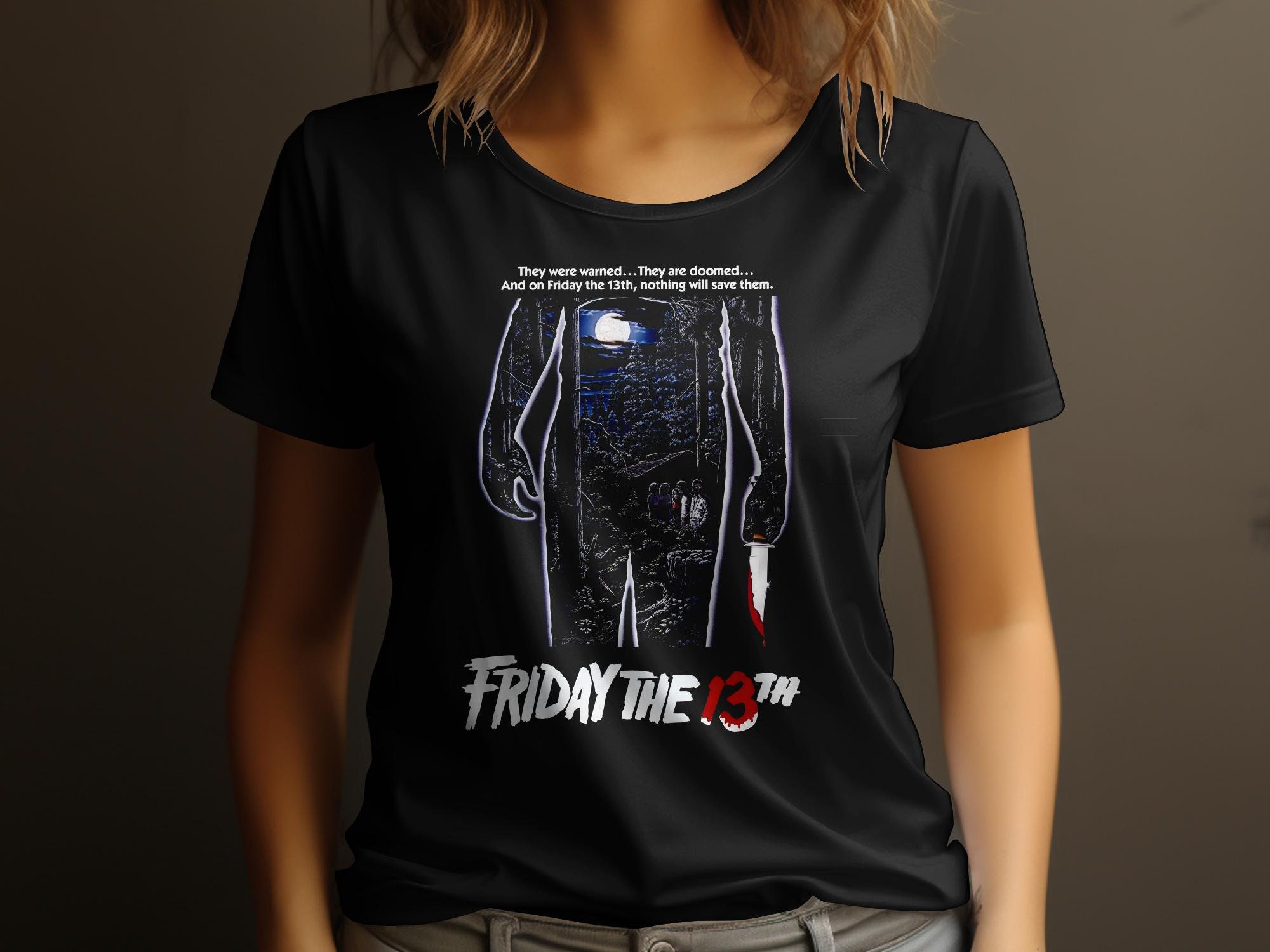 Friday the 13th T-shirt PNG, Friday the 13th Shirt, Horror Movie Shirt ...