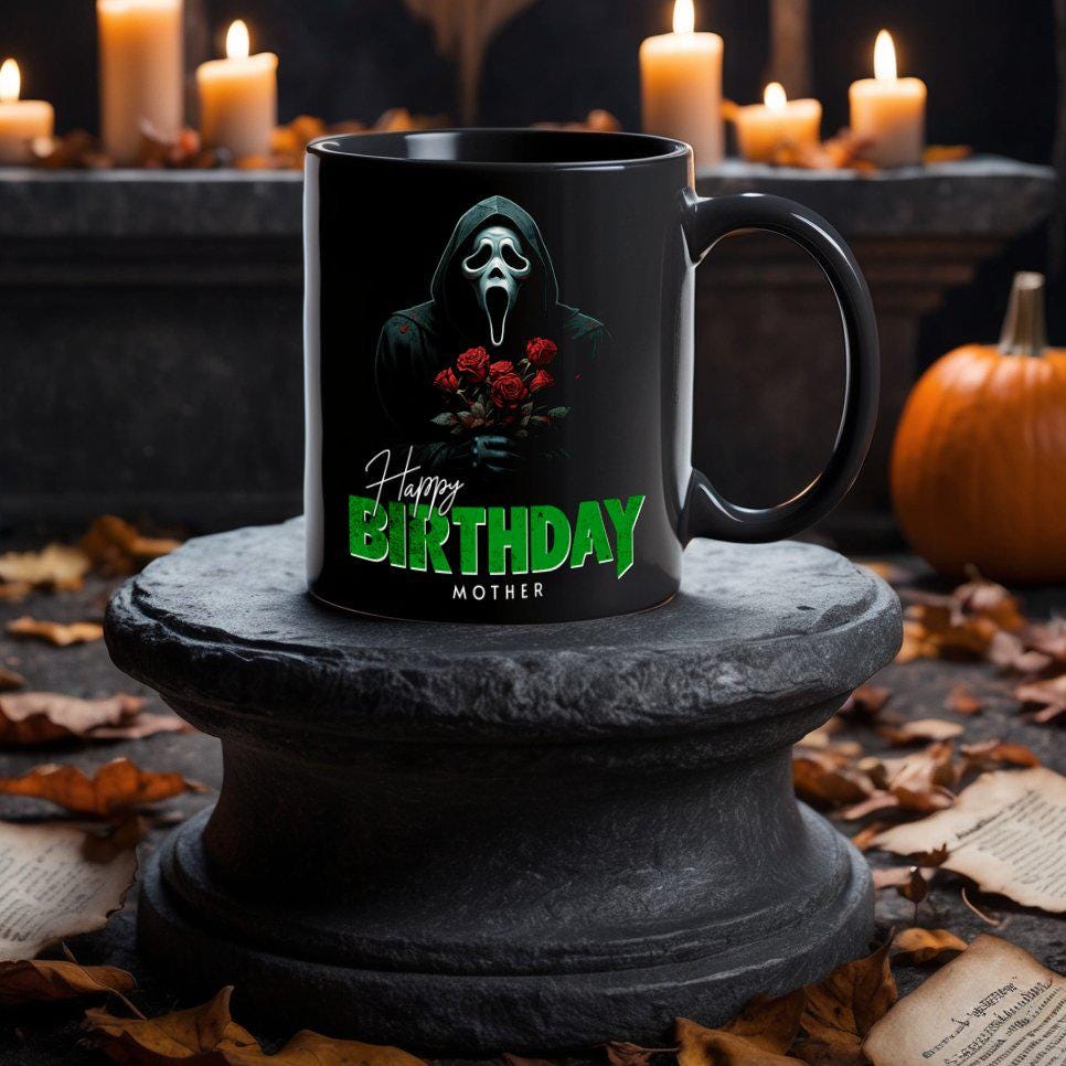 Ghostface Happy Birthday Mother PNG - Scream Birthday PNG - Ghostface ...