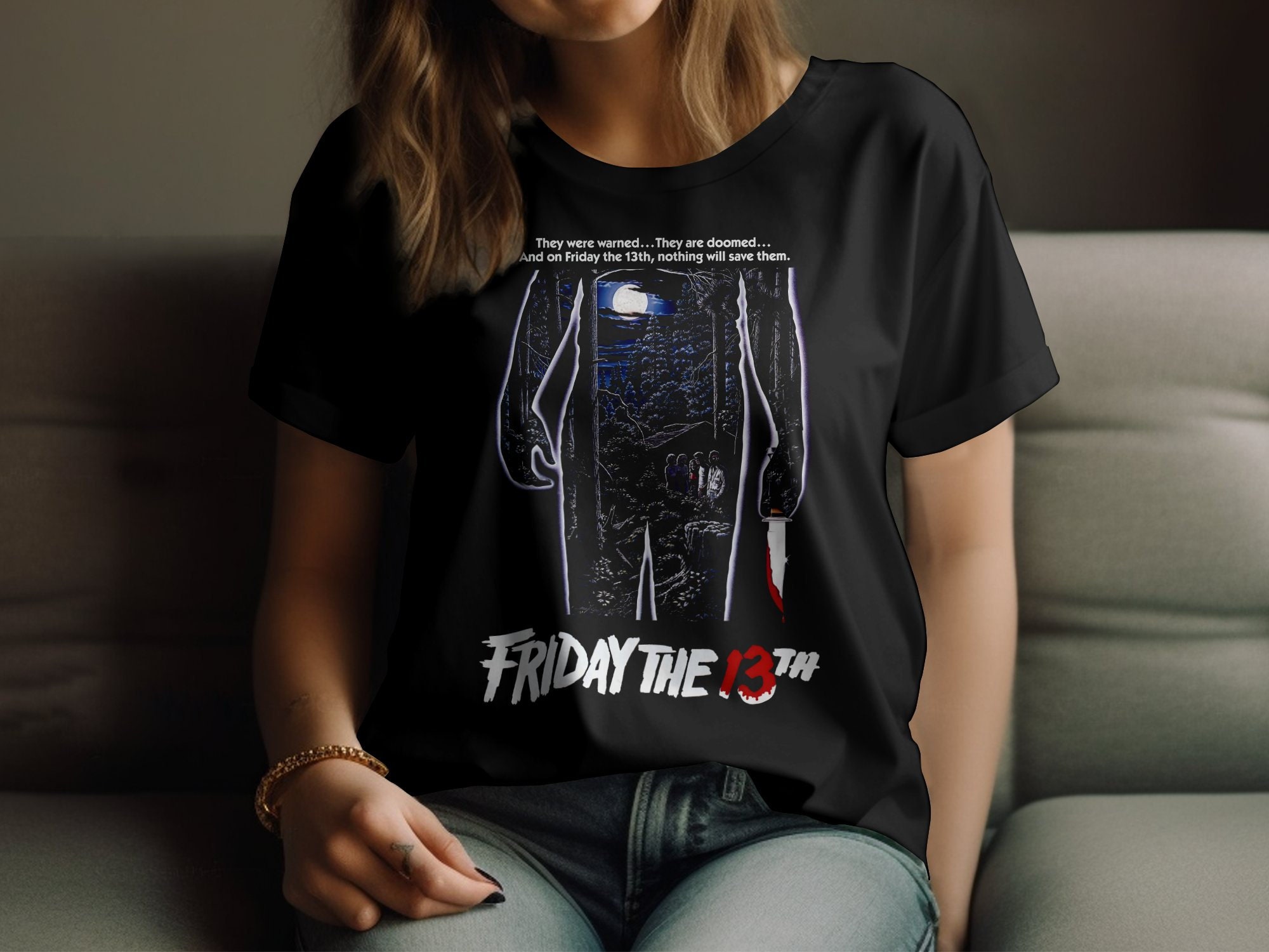 Friday the 13th T-shirt PNG, Friday the 13th Shirt, Horror Movie Shirt ...