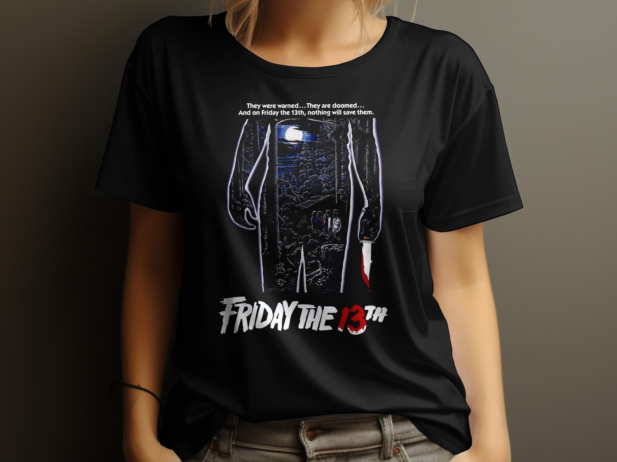 Friday the 13th T-shirt PNG, Friday the 13th Shirt, Horror Movie Shirt ...