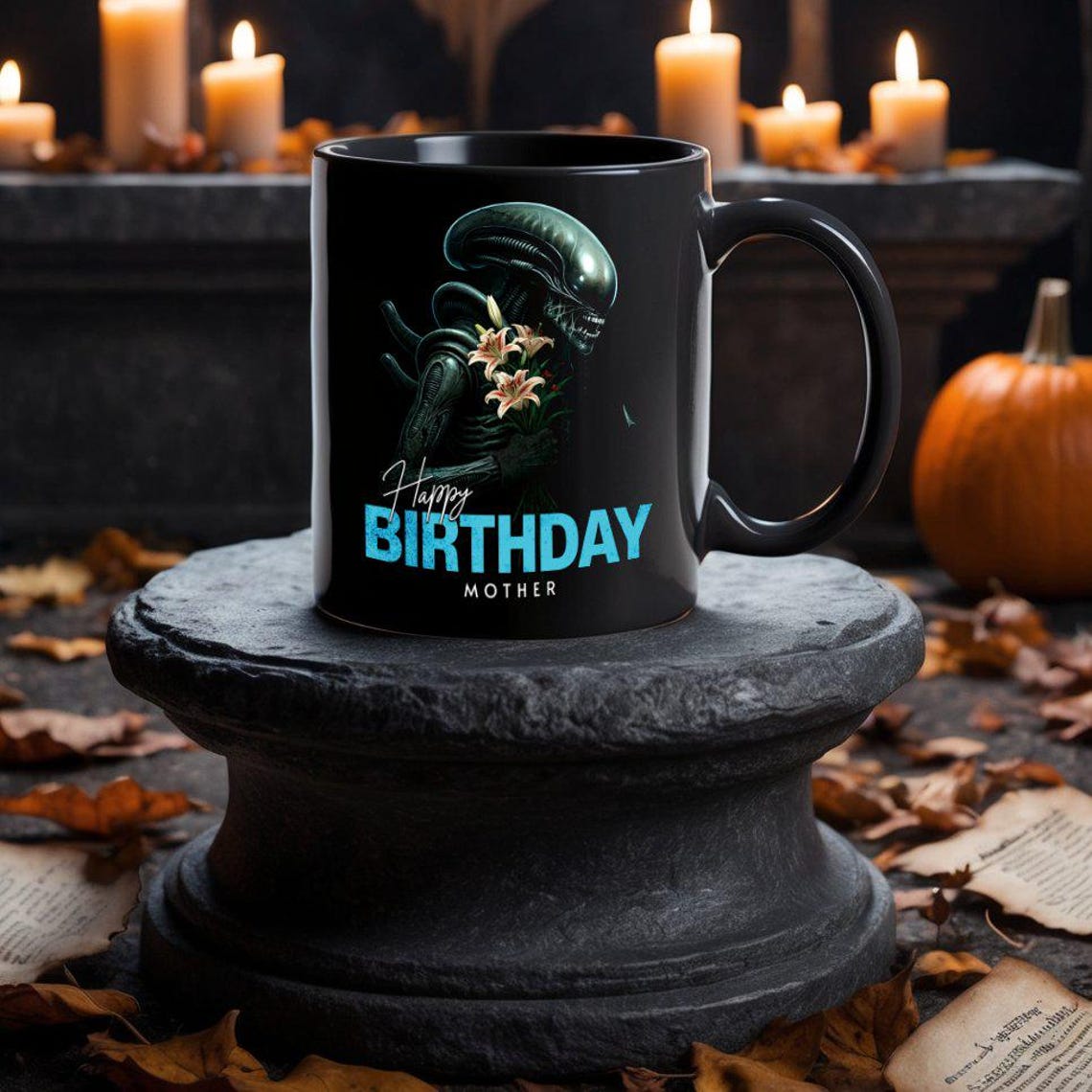 Alien Xenomorph Happy Birthday Mother PNG - Alien Birthday Clipart ...