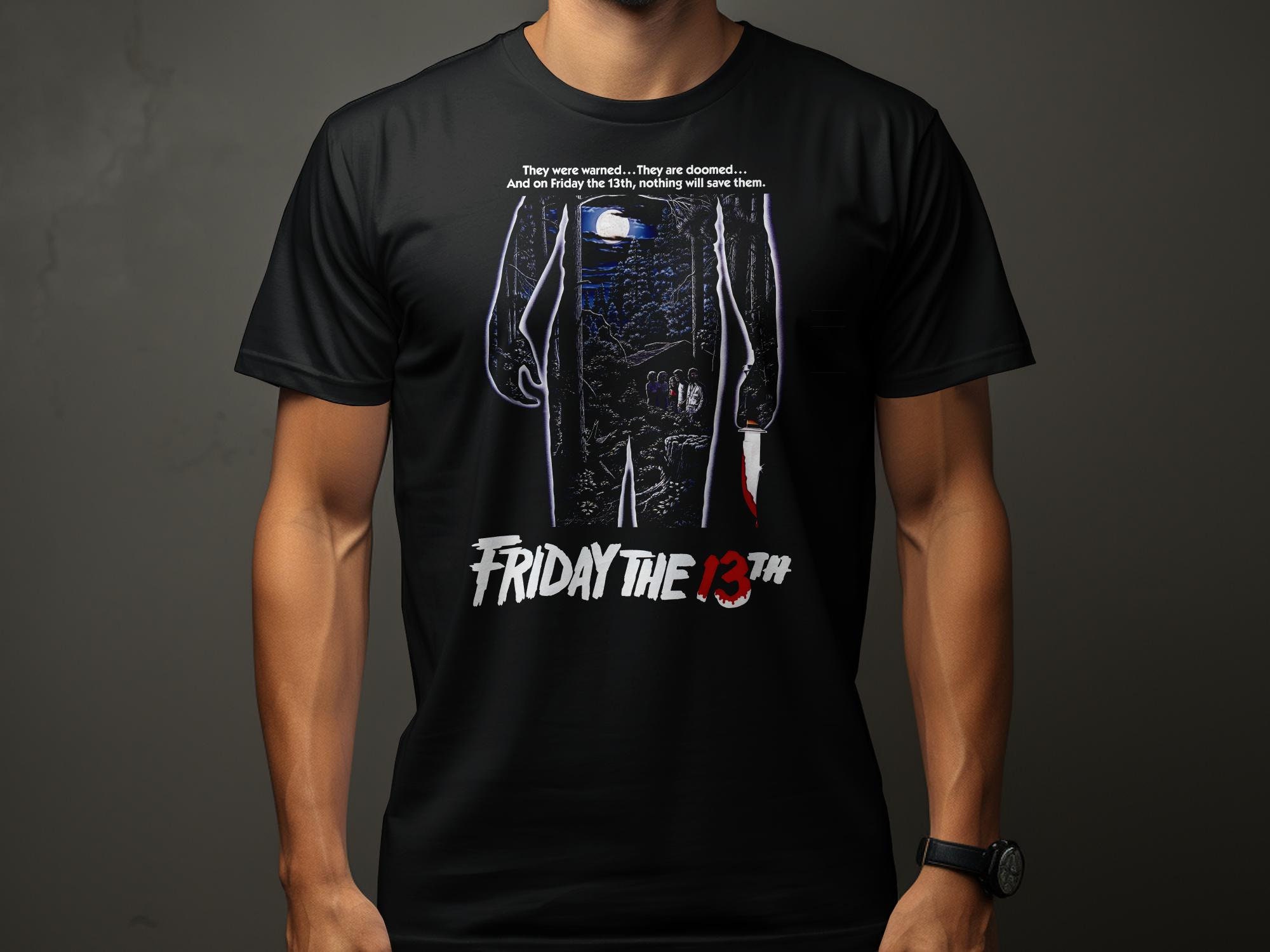 Friday the 13th T-shirt PNG, Friday the 13th Shirt, Horror Movie Shirt ...