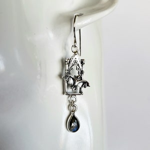 Bats in the Belfry Gothic Arch Window Antique Finish Sterling - Etsy