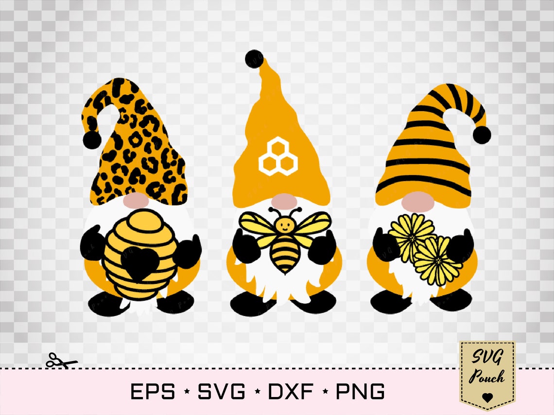Honey Bee Gnomes SVG Spring Gnomes Svg Bumble Bee Gnomes - Etsy