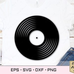 Vinyl Record Svg Digital File, Vinyl Record Vector Eps File, Vinyl ...