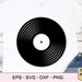 Vinyl Record Svg Digital File, Vinyl Record Vector Eps File, Vinyl ...