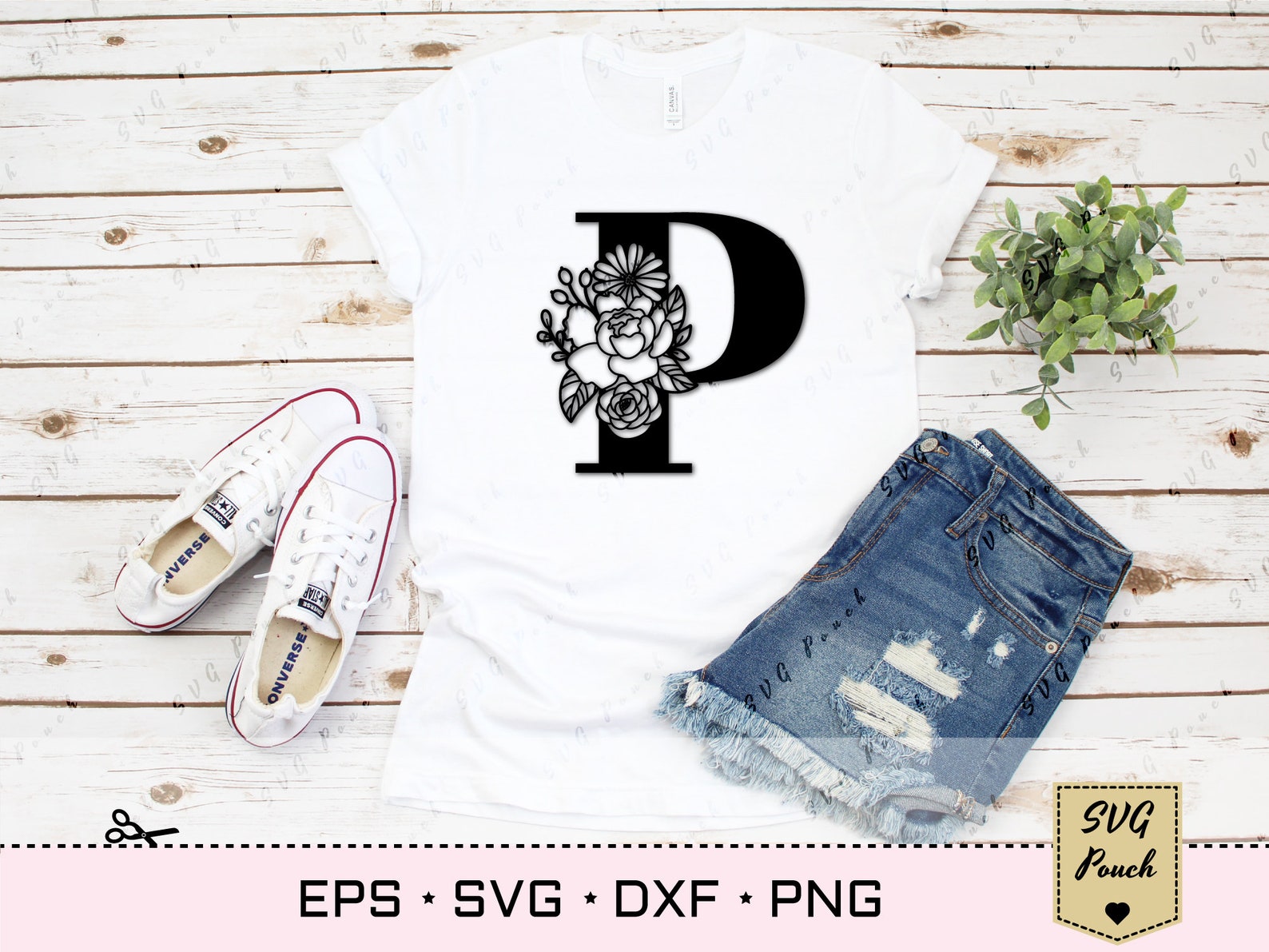 Floral Letter P Svg Flower P Font Svg Floral Letters Svg - Etsy