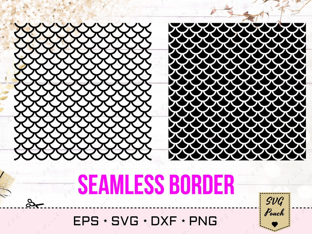Mermaid Scales Svg, Fish Scale Svg Pattern, Mermaid Seamless Print Svg ...