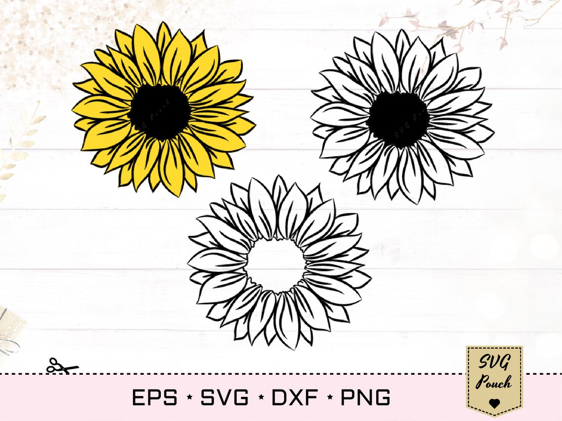Sunflowers SVG Wildflower Svg Floral Svg Sunflower Clipart - Etsy