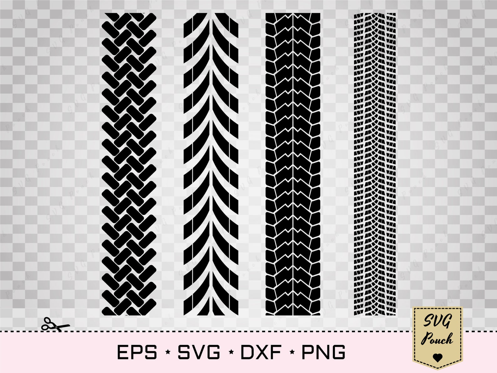 Tire Tracks Svg Set of 2 Designs Tyre Tracks Svg File Car - Etsy