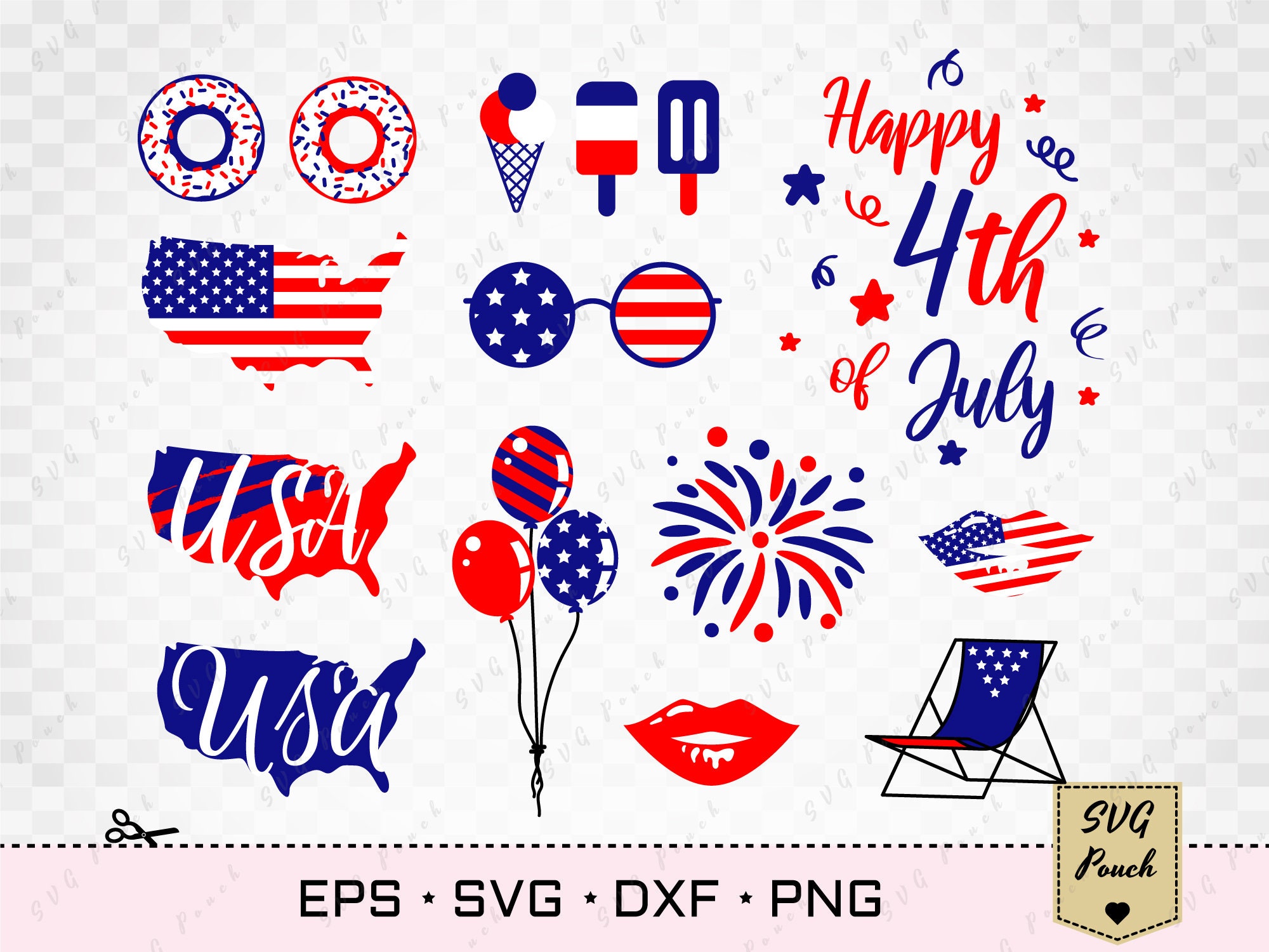 4th of July Bundle SVG Patriotic Svg Bundle American | Etsy