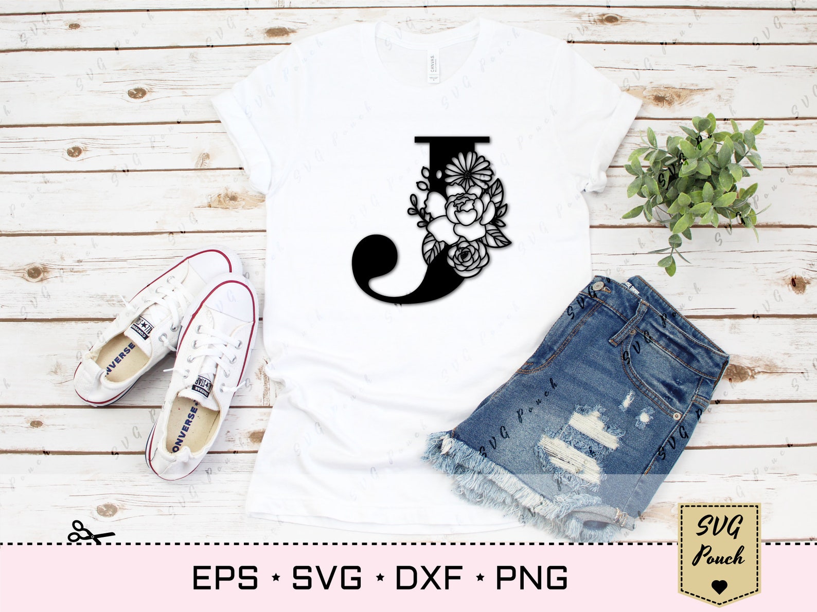 Floral Letter J Svg Flower J Font Svg Floral Letters Svg | Etsy UK