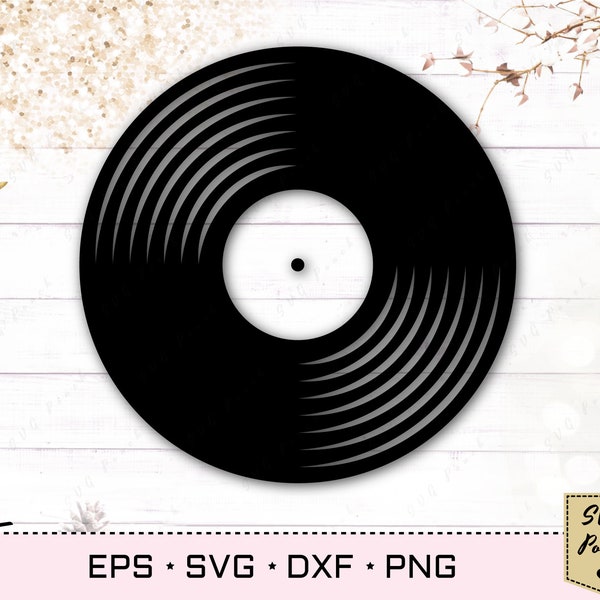 Vinyl Record Silhouette - Etsy