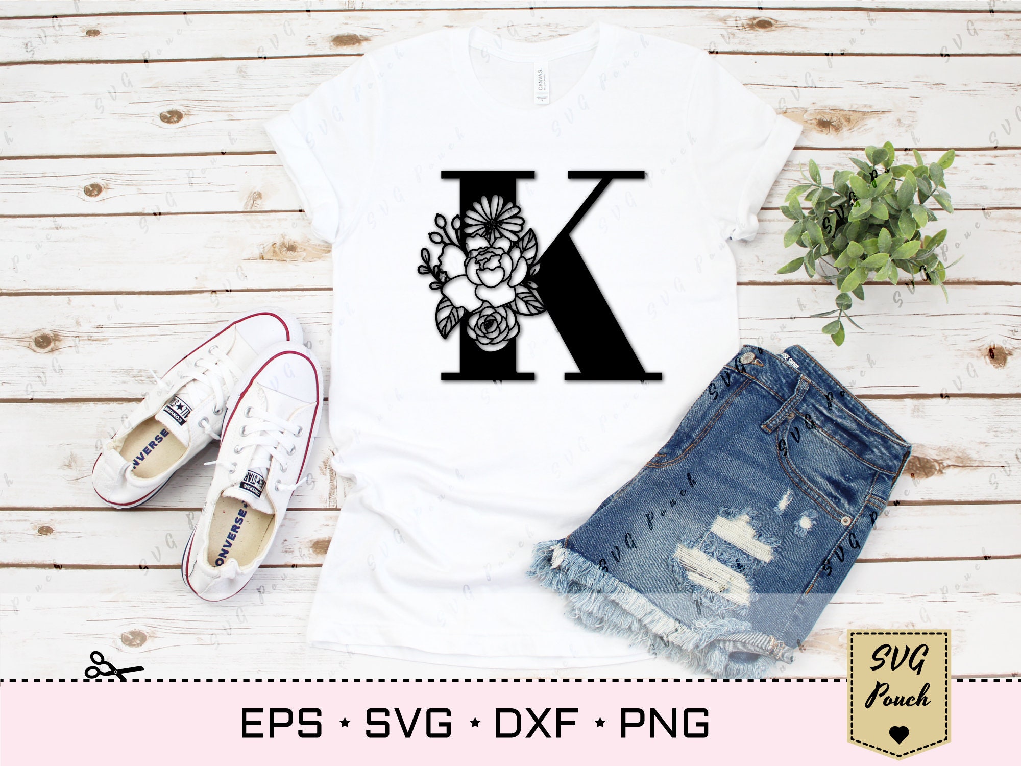 Floral Letter K Svg Flower K Font Svg Floral Letters Svg - Etsy