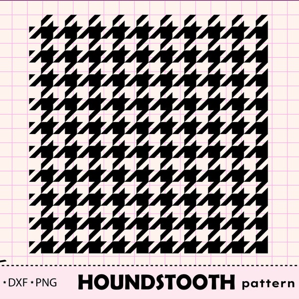 Houndstooth Svg - Etsy