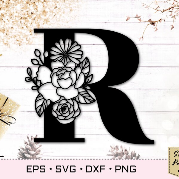 R Svg - Etsy