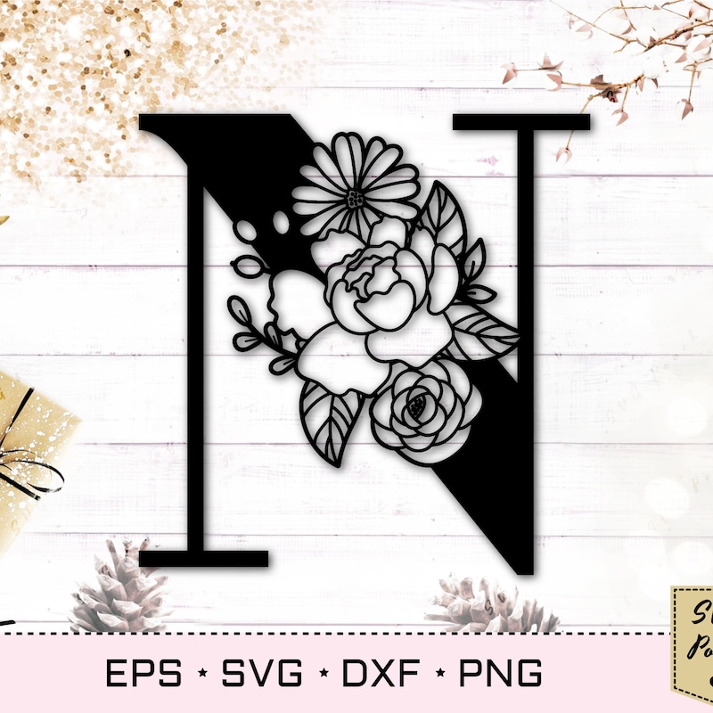 Monogram Letter N - Etsy