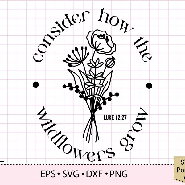 Consider How the Wildflowers Grow Art - Etsy