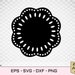 Doily Svg, Lace Doily Circle Svg, Lace Doily Floral Clipart, Lace Clip ...