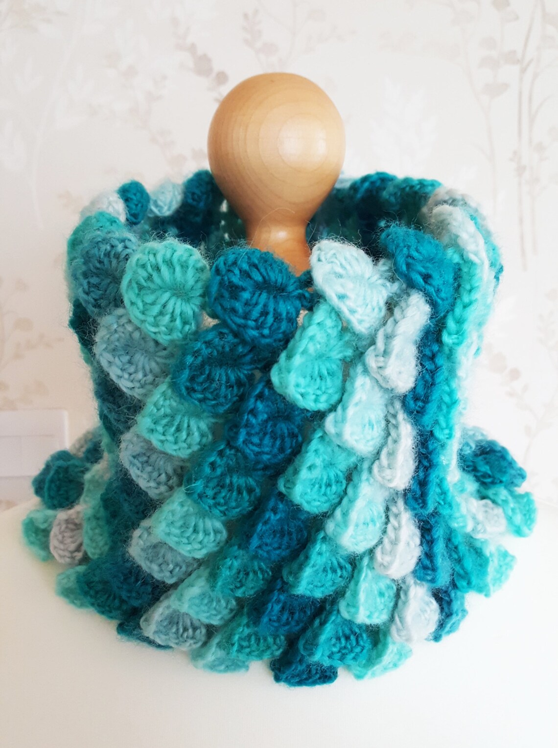 KHALEESI Cowl, DRAGON Cowl, CROCHET Cowl, Knitted Scarf, Crochet Scarf ...