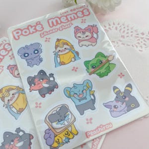 Poke Cat Memes - Mini Vinyl Sticker Sheet - Etsy