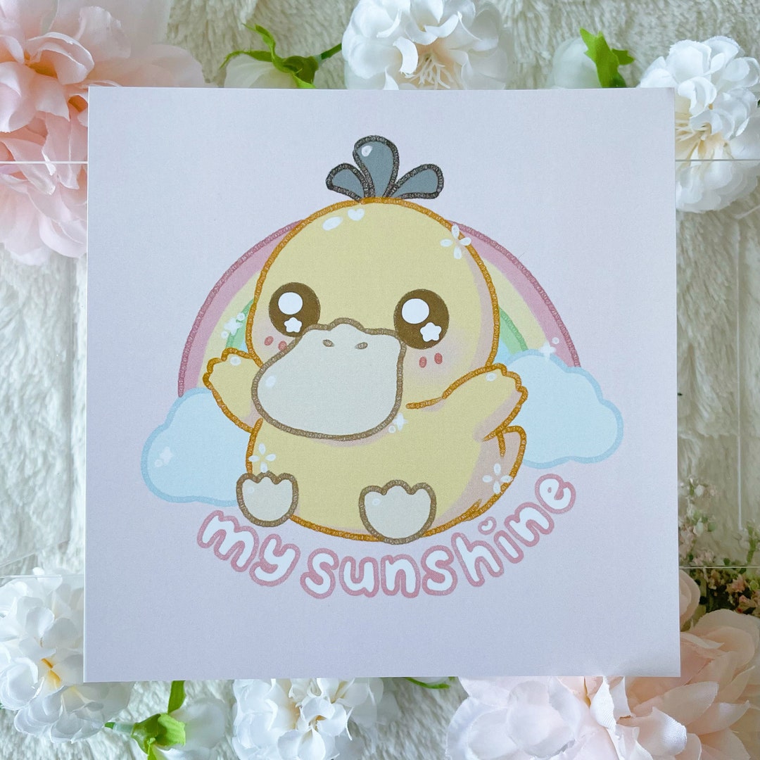 Sunshine Duck Print - Etsy