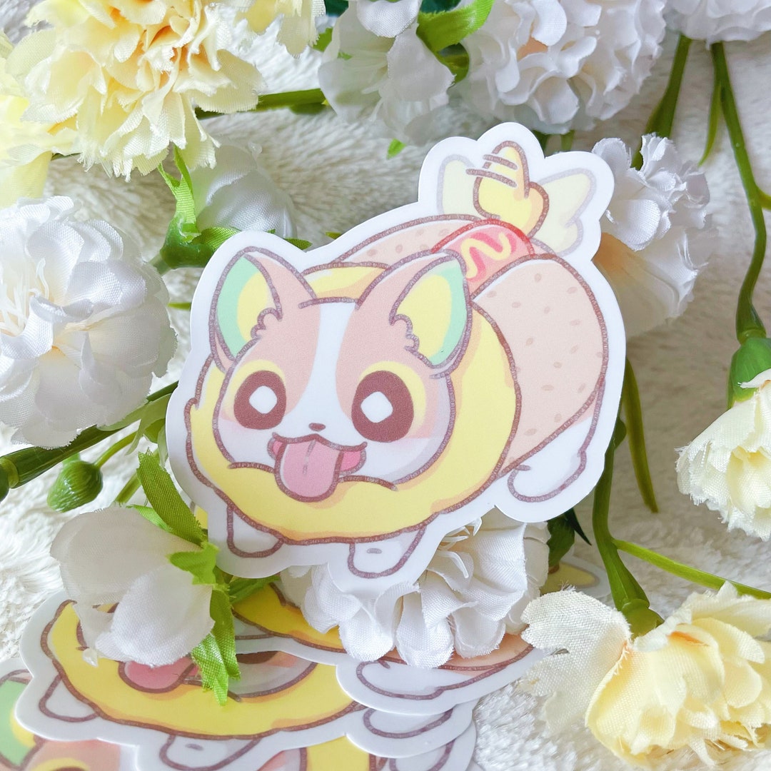 Hot Dog Yampy - Vinyl Sticker - Etsy