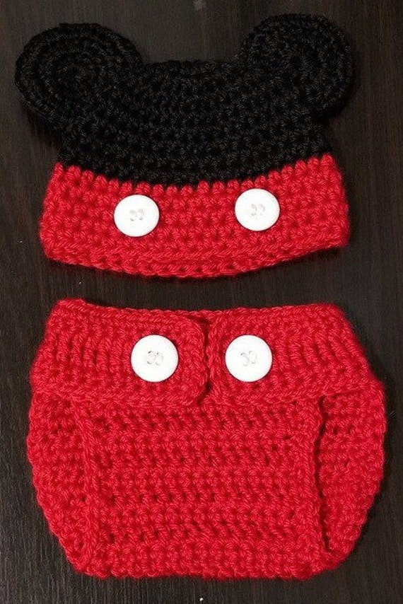 Mickey Mouse / Mickey / Newborn Outfit Photo Op/ Baby Shower | Etsy