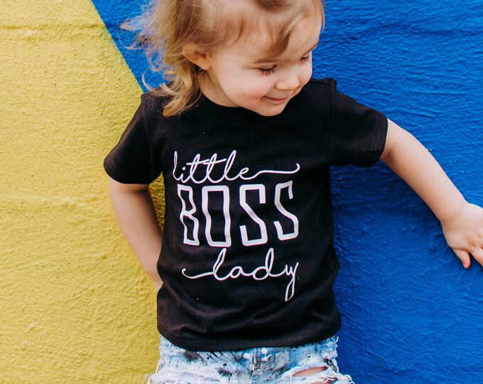 Little Boss Lady Little Boss Shirt Girl Boss Toddler Shirt - Etsy