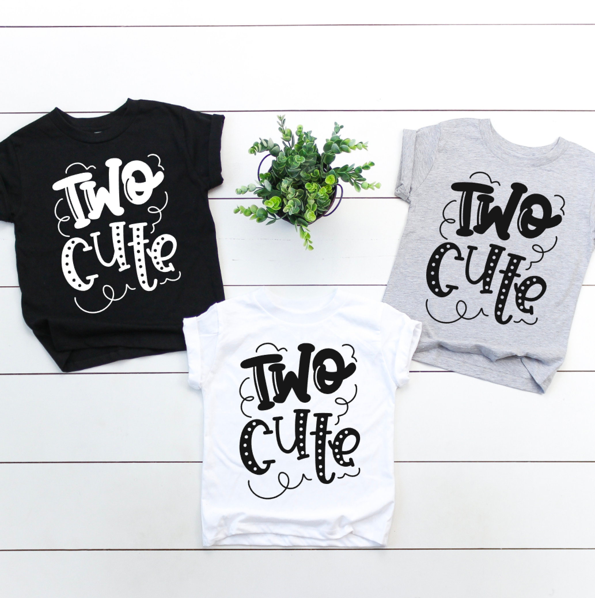 Two cute shirt Second birthday shirt Girl 2nd birthday | Etsy