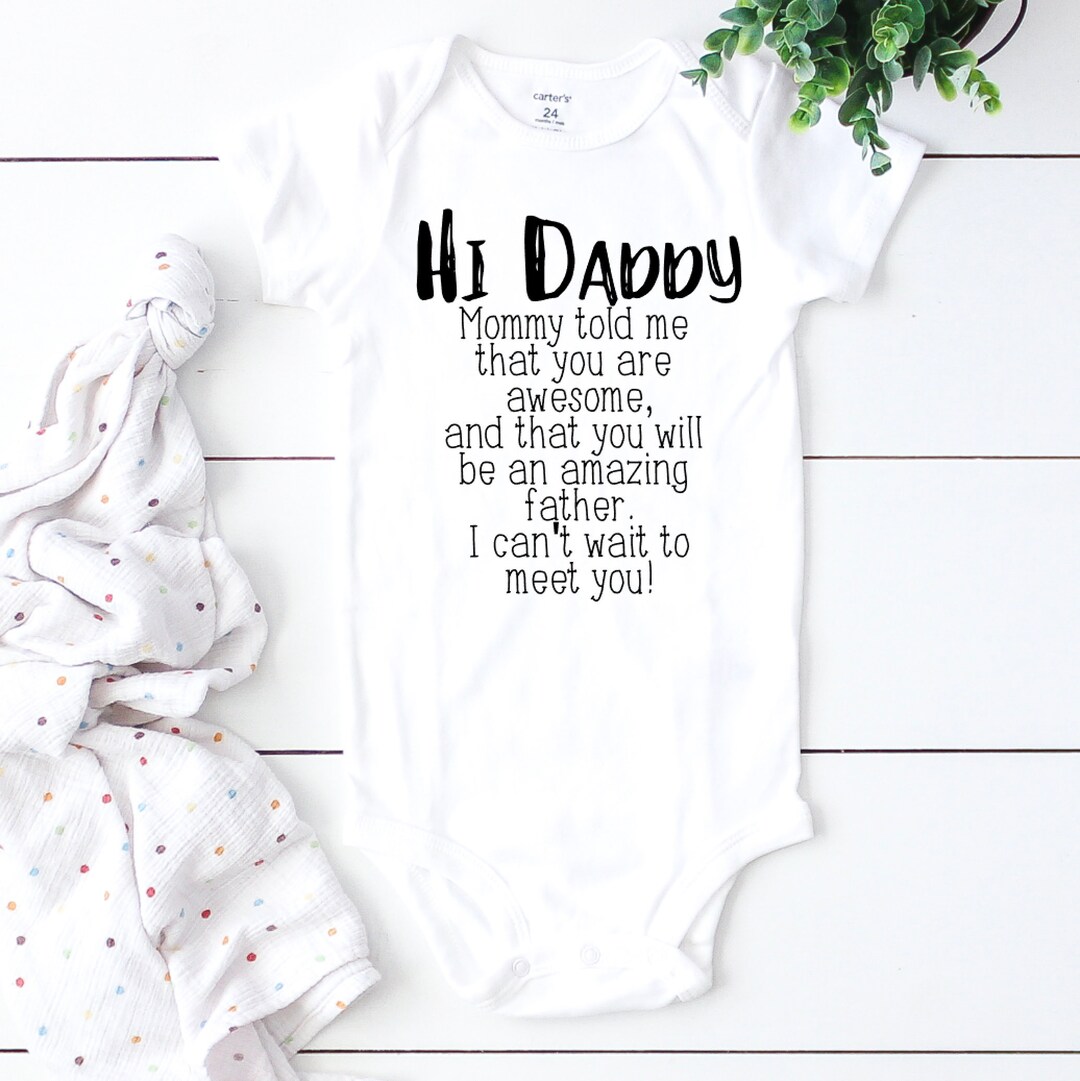 Hi Daddy Baby Announcement Husband Pregnancy Announcement for Husband ...
