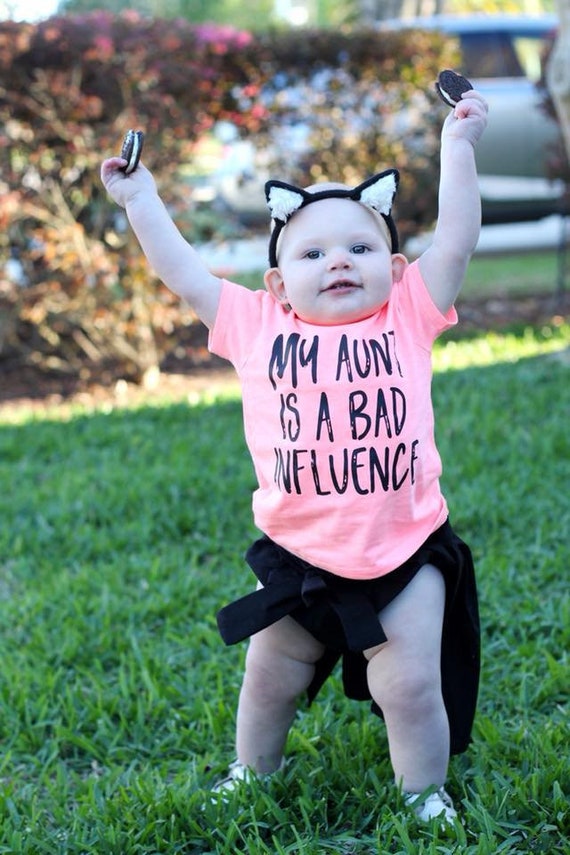 My Aunt Is A Bad Influence Aunt Shirt Aunt And Niece Etsy